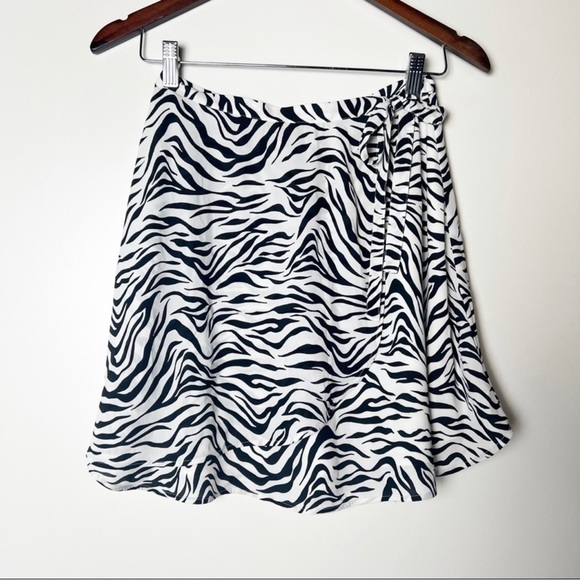 Sunday Best Skirts Sunday Best Zebra Print Mini Wrap Skirt Poshmark